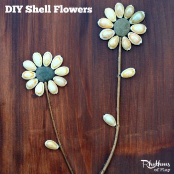 Shell Flower Craft and DIY Gift Idea - Rhythms of Play