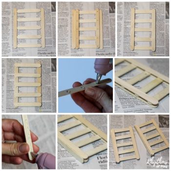 Popsicle Stick Nativity Stable Christmas Craft