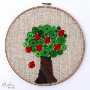 How to Sew a Button: Apple Tree Sewing Project - Rhythms of Play