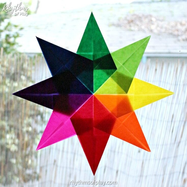 Waldorf Window Stars Craft and Video Tutorial - Rhythms of Play