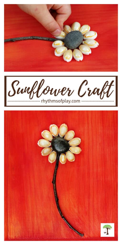 Shell Sunflower Craft Tutorial - Rhythms of Play