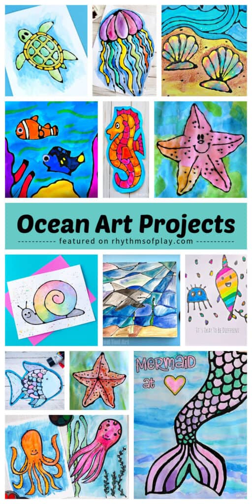 Under-the-Sea Ocean Art Projects and Painting Ideas - Rhythms of Play