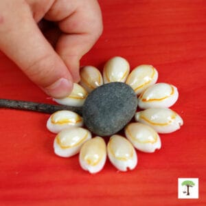 Shell Sunflower Craft Tutorial - Rhythms of Play