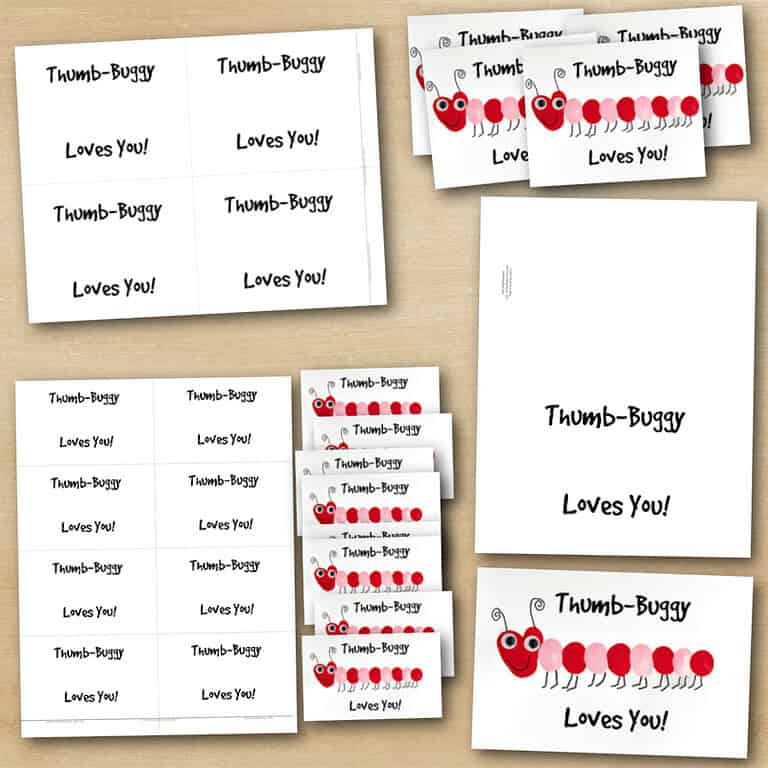Thumb-Buggy Loves You: Fingerprint Love Bug Cards and Crafts